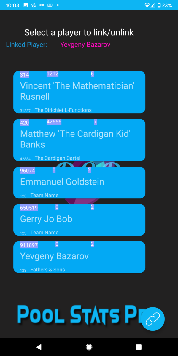 App – Pool Stats Pro + Metabase
